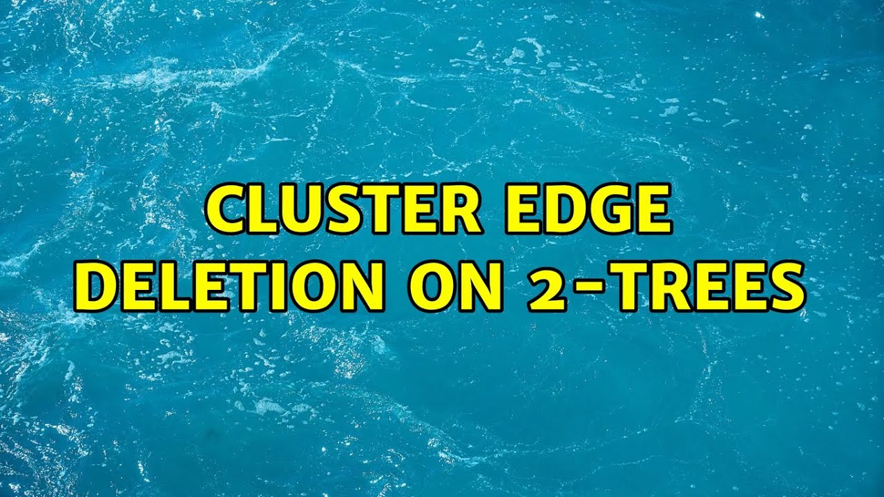 Cluster Edge Deletion on 2-trees - MAG.MOE