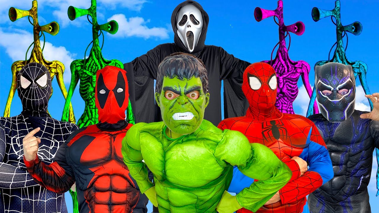 Spider-Man Comedy Storys | Hulk Prank | Superheroes VS Siren Head ...