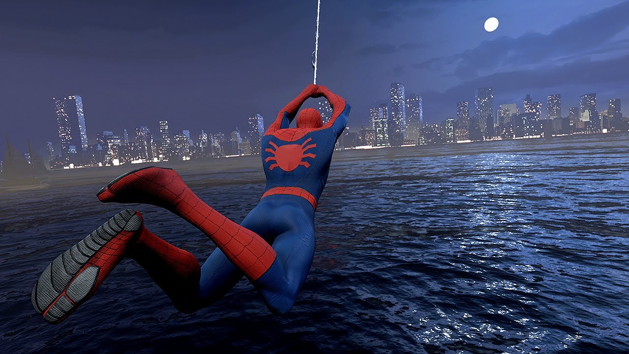 Spider-Man Web Swings Over Water - Marvel's Avengers - MAG.MOE