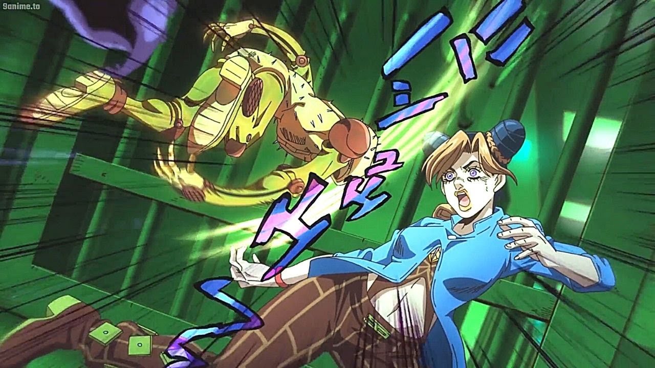 "Part 6 - STONE OCEAN " Jolyne got clothes ripped off while in prison ...