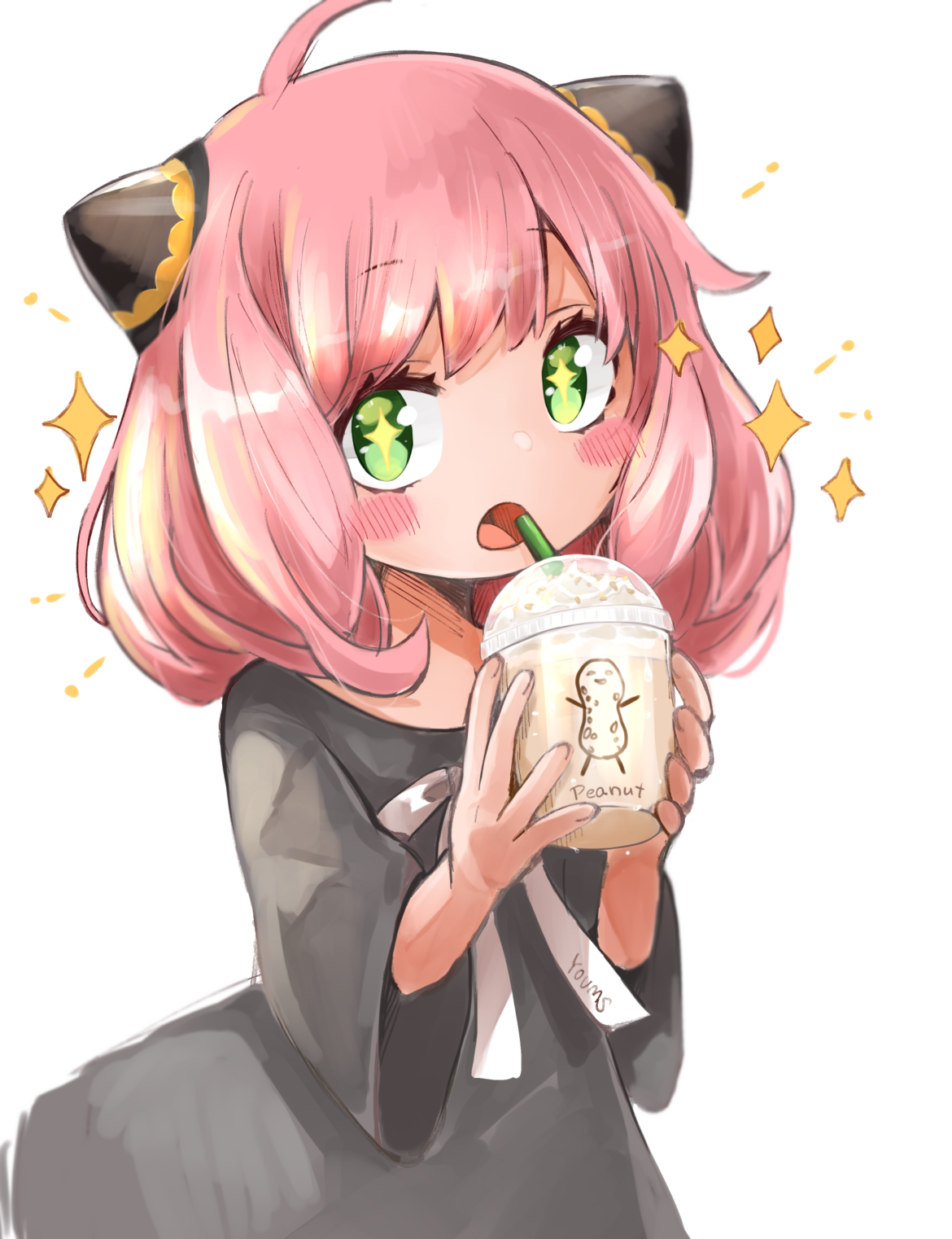 Anya-chan enjoying a drink [Spy x Family] - MAG.MOE