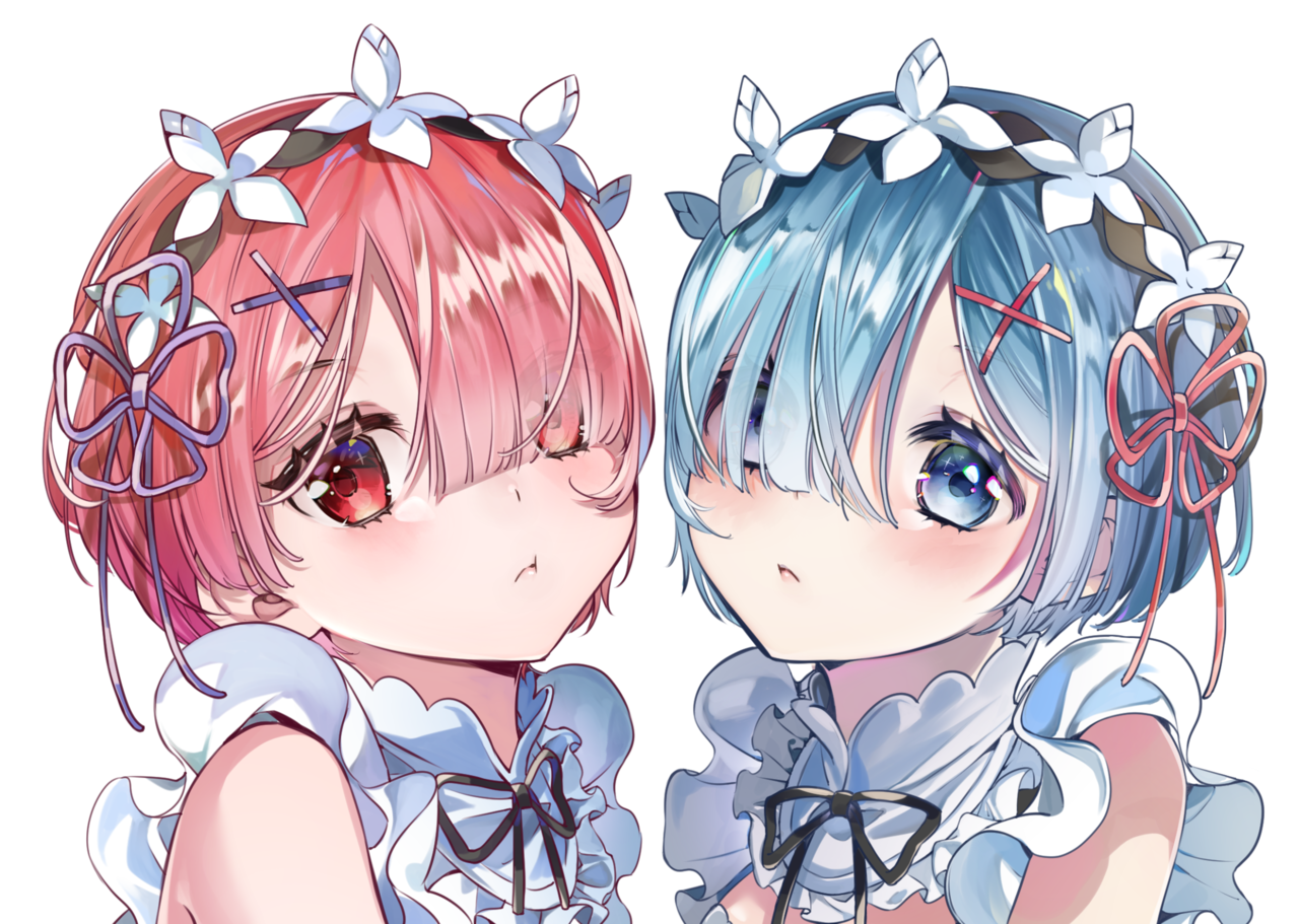 Ram and Rem by 春夏 [Re:zero]:Introducing Illustrations on ARTstreet ...
