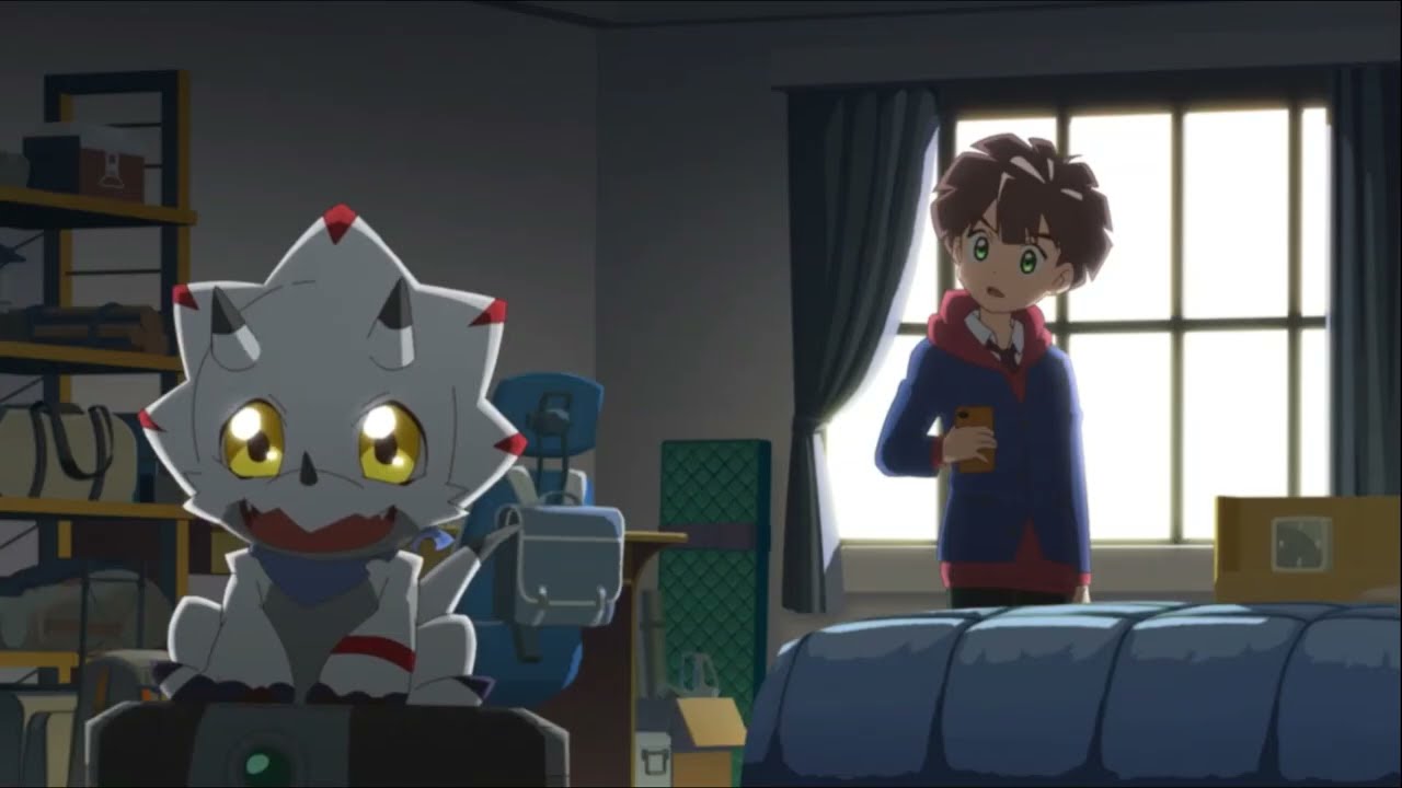 Gammamon being cute in any situation | Digimon Ghost Game - episode 30 ...
