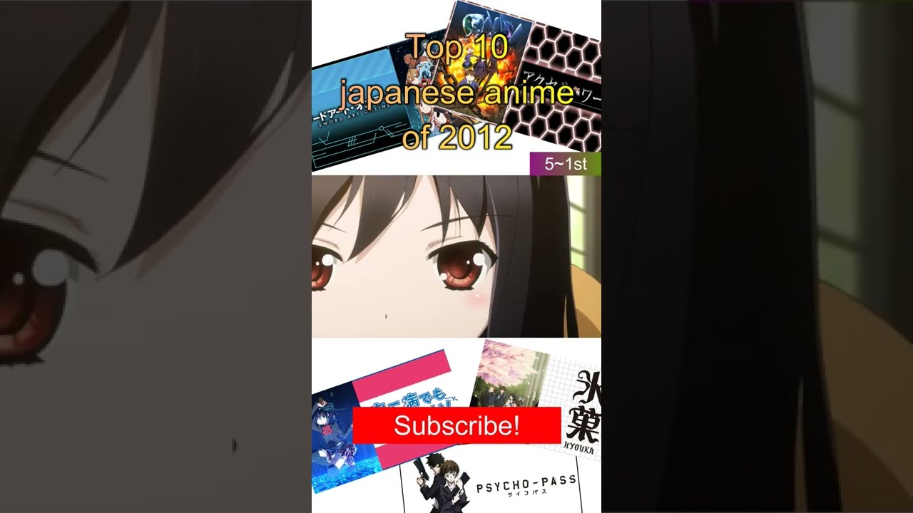 Top 5 japanese anime of 2012 - MAG.MOE
