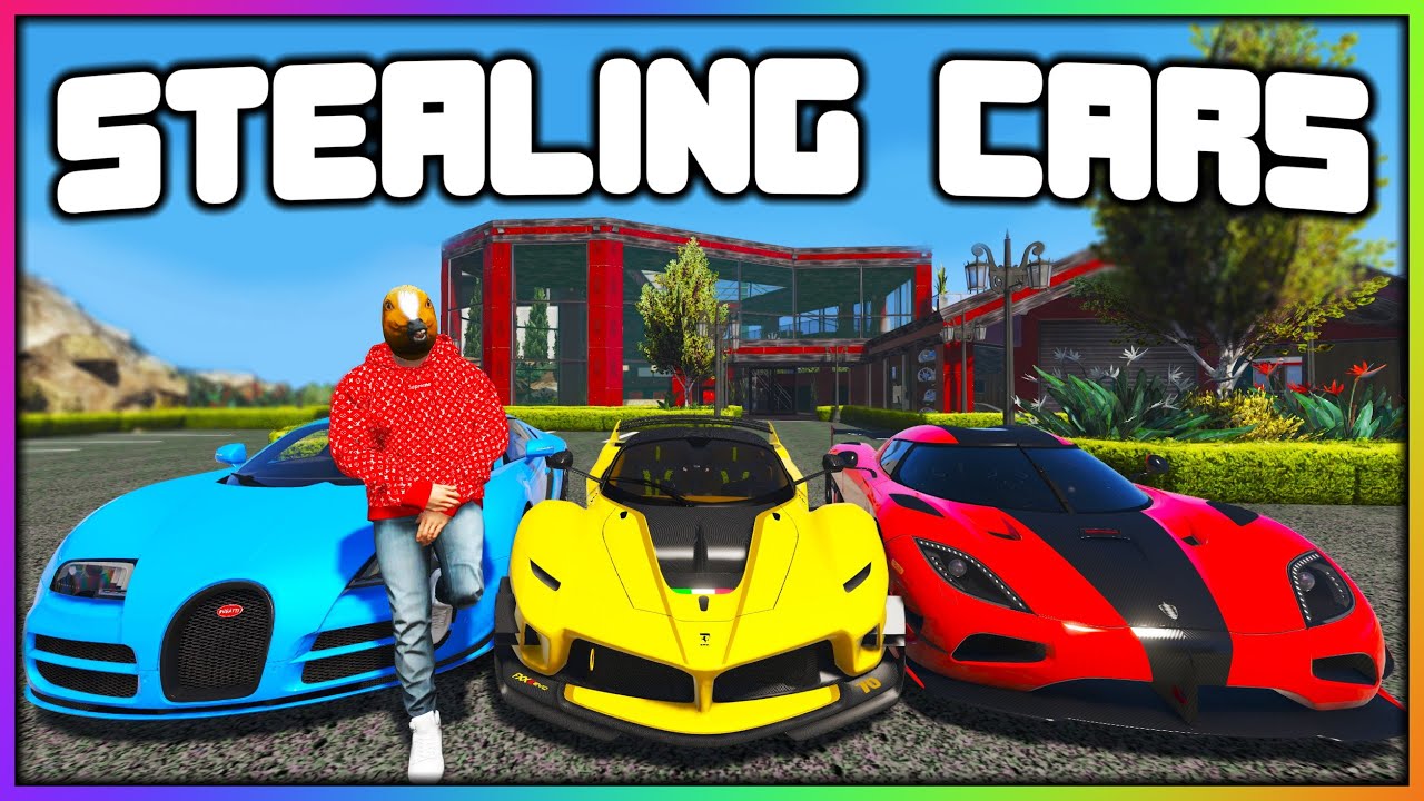 GTA 5 Roleplay - STEALING EVERY CAR FROM REDLINE | RedlineRP - MAG.MOE