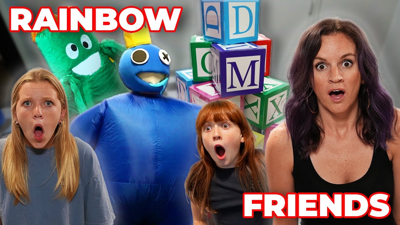 Rainbow Friends In Real Life - Night 1 & 2 with Blue & Green - MAG.MOE