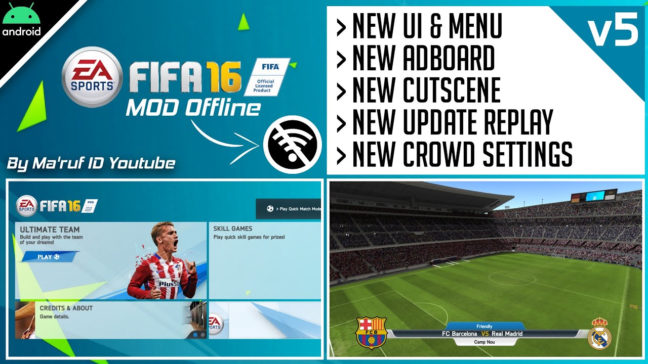 RELEASE | FIFA 16 Mobile Offline v5 for Android - MAG.MOE