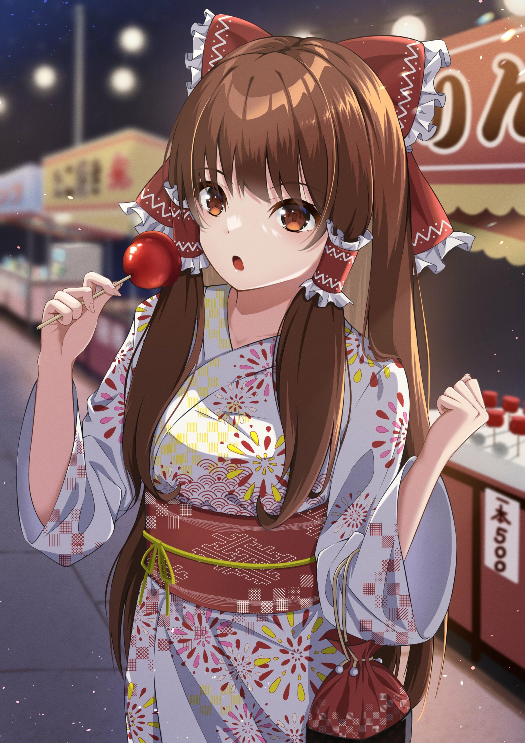 Reimu enjoying the Festival [Project Touhou] - MAG.MOE