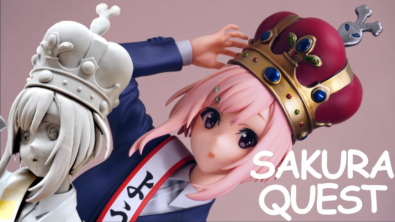 サクラクエスト『木春由乃』 粘土で作ってみた。Sculpting Yoshino Koharu (SAKURA QUEST) with ...