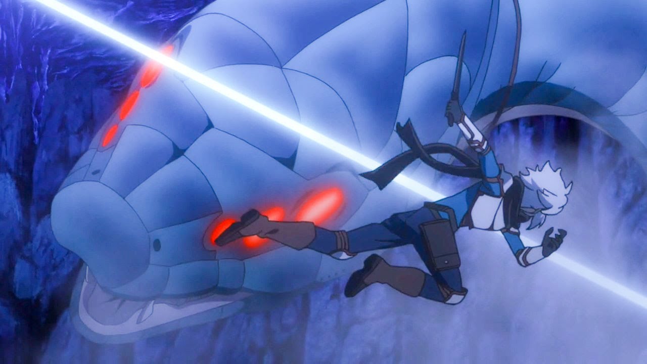 Bell and Ryu Defeated Giant Snake from deep Floors Easily | Danmachi ...