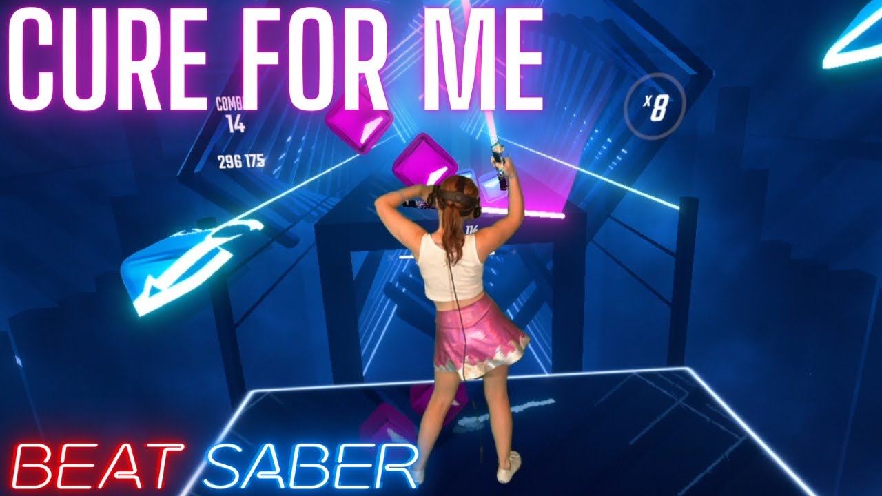 AURORA - Cure For Me in Beat Saber! (Expert) Mixed Reality - MAG.MOE