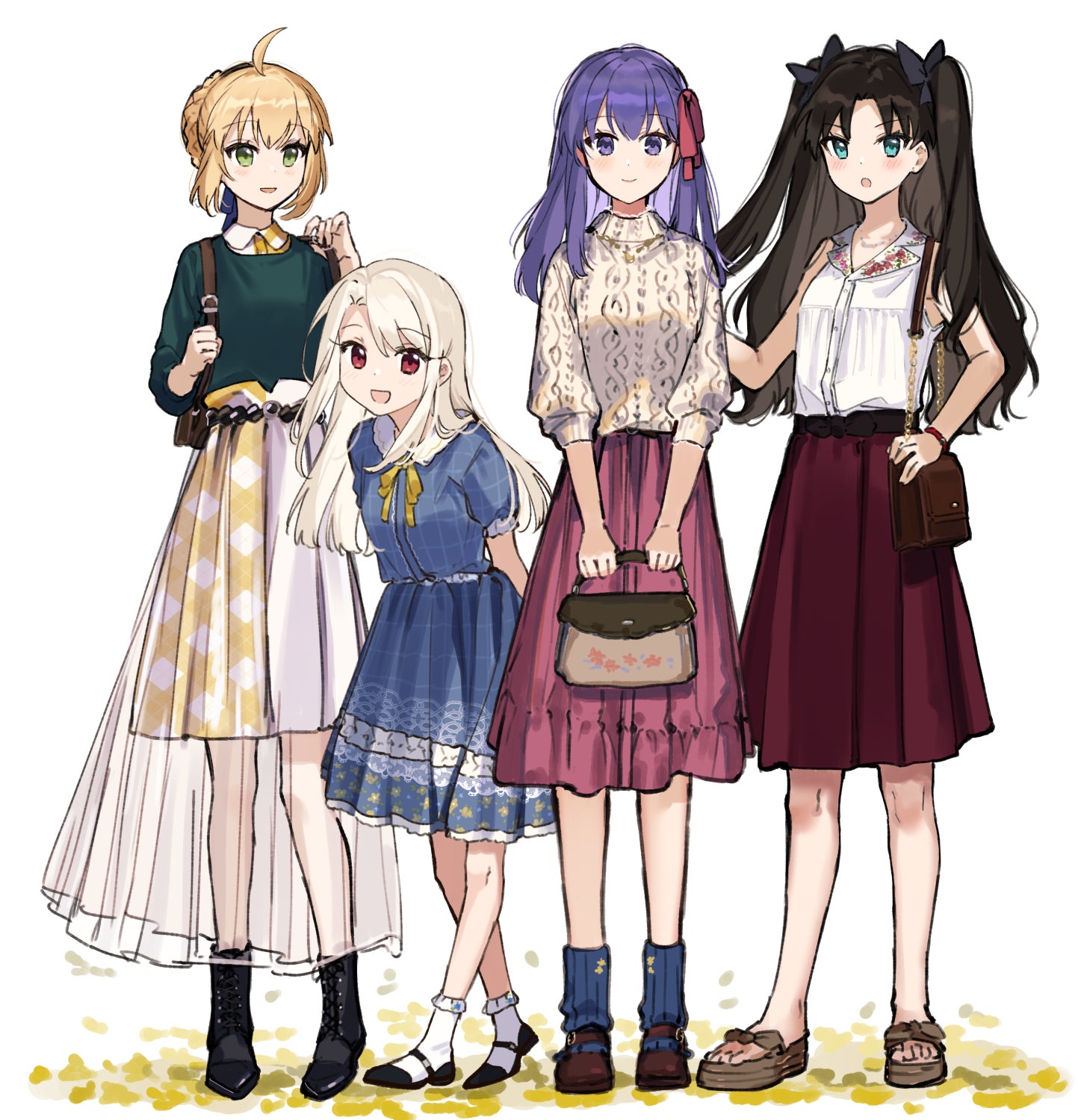 The Fate/stay night girls in autumn (by rizu)[Fate/stay night] - MAG.MOE