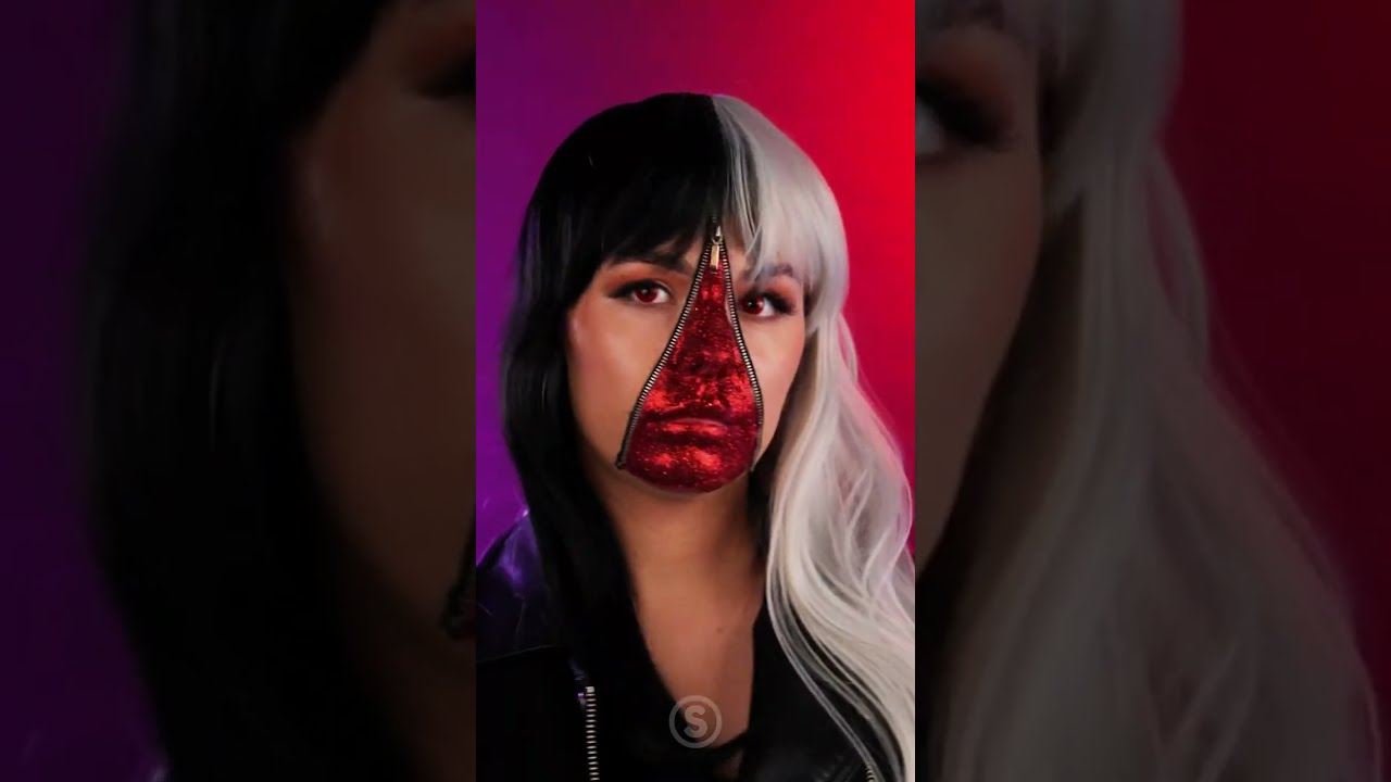 Crazy Zipper Makeup 😨 #shorts - MAG.MOE