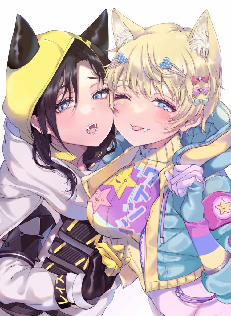 Wraith and Wattson anime style art [Apex Legends] - MAG.MOE