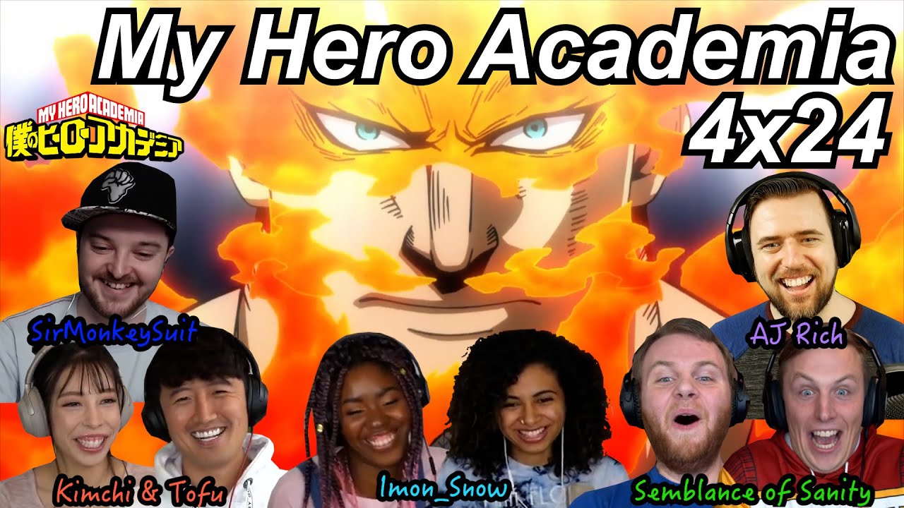 My Hero Academia 4x24 Reactions | Great Anime Reactors!!! | 【僕のヒーロー ...