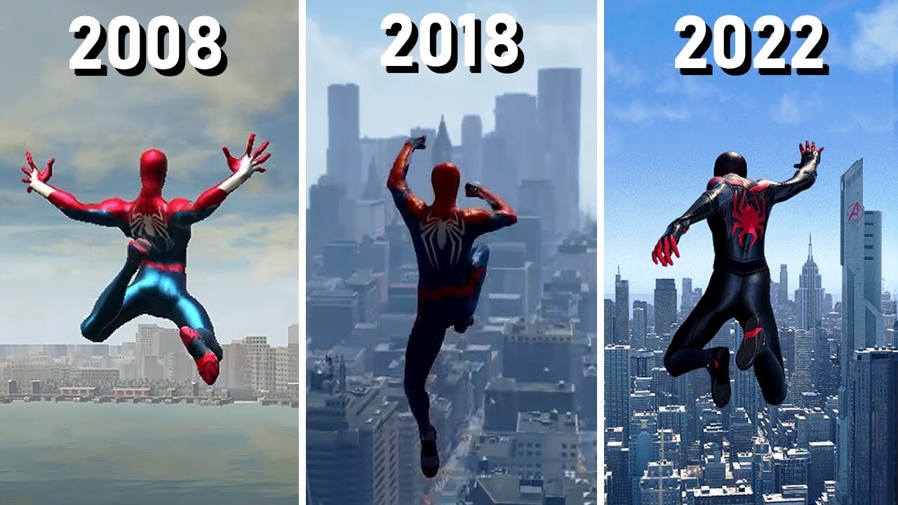 Evolution of Web Swinging in Spider-Man Games! - MAG.MOE