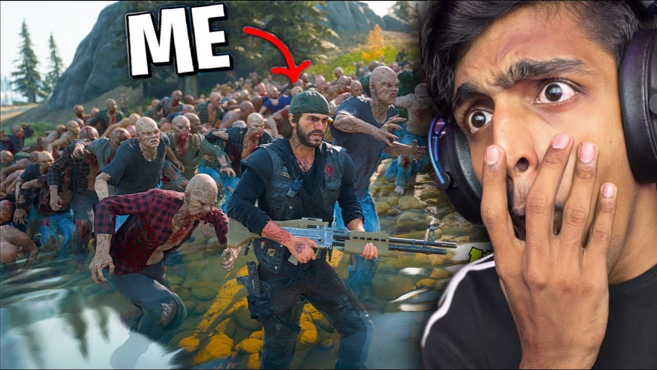 MASSIVE ZOMBIE HOARD Chases (Bad Idea) Days Gone ...!! - MAG.MOE