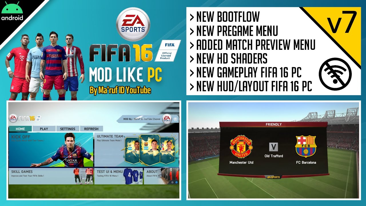 RELEASE | FIFA 16 Mobile Offline v7 for Android - MAG.MOE