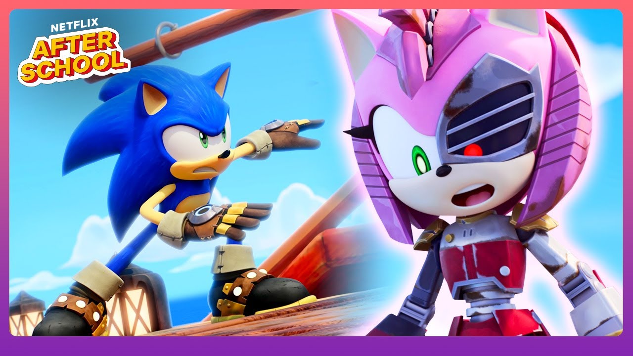 Pirate Sonic Battles the Chaos Council 💥🏴‍☠️ Sonic Prime | Netflix ...