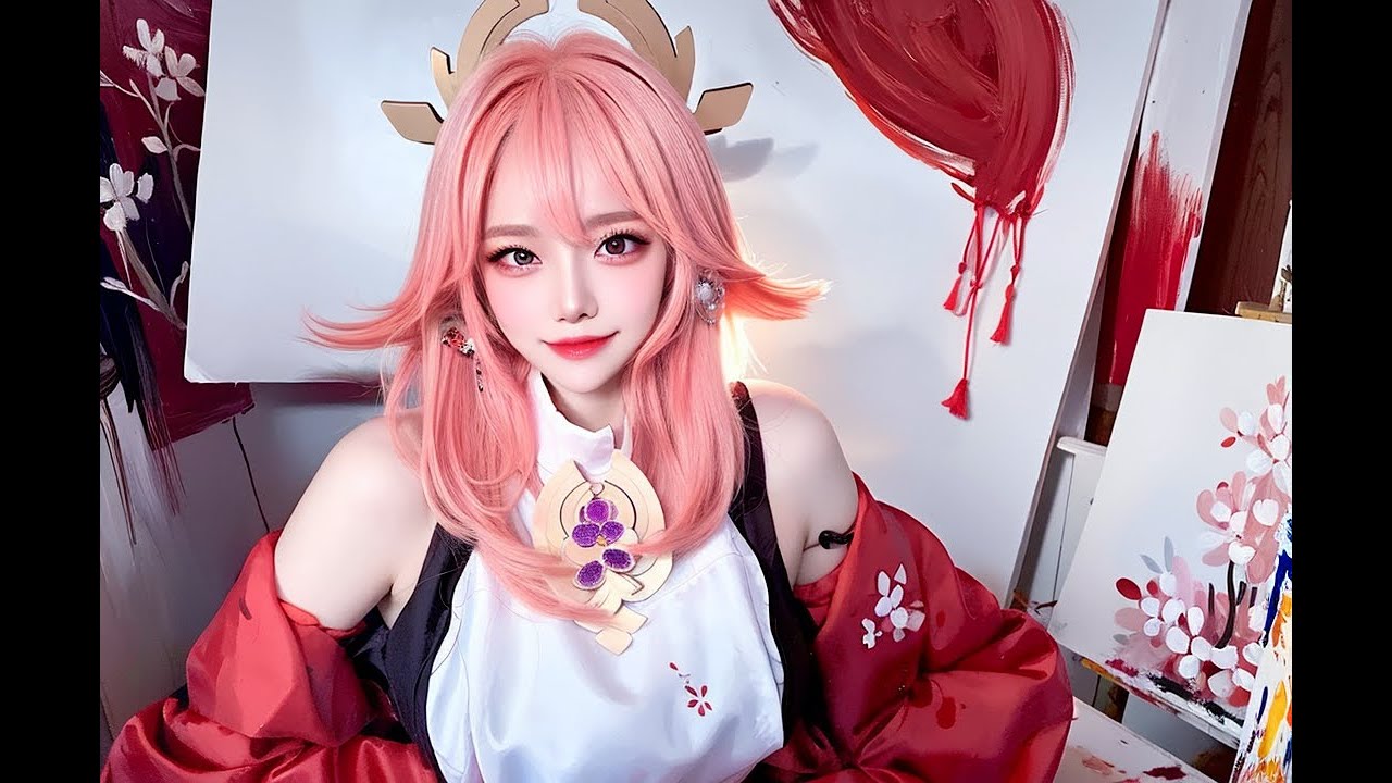 [AI WORLD] 야에미코 코스프레 AI LOOKBOOK, Yaemiko cosplay costume play ai ...