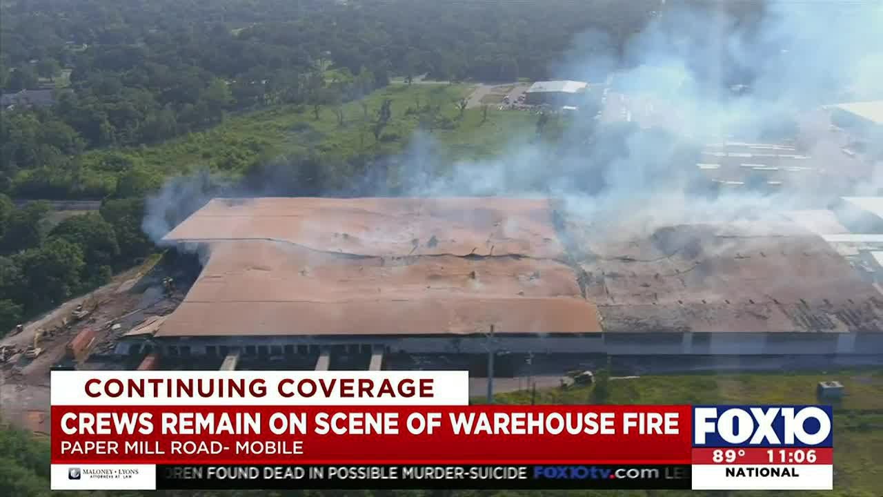 Crews remain on scene of Paper Mill Road warehouse fire - MAG.MOE
