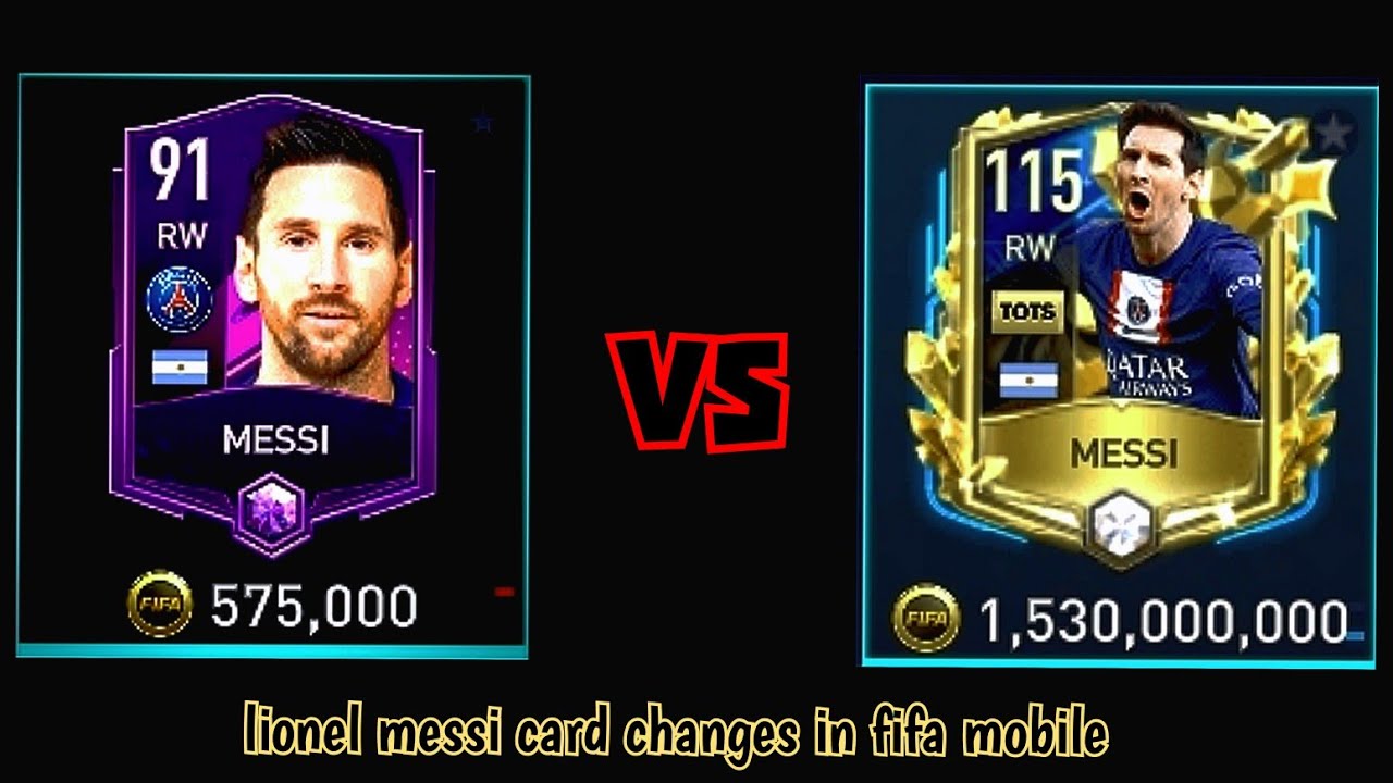 small vs high messi card changes in fifa mobile - MAG.MOE