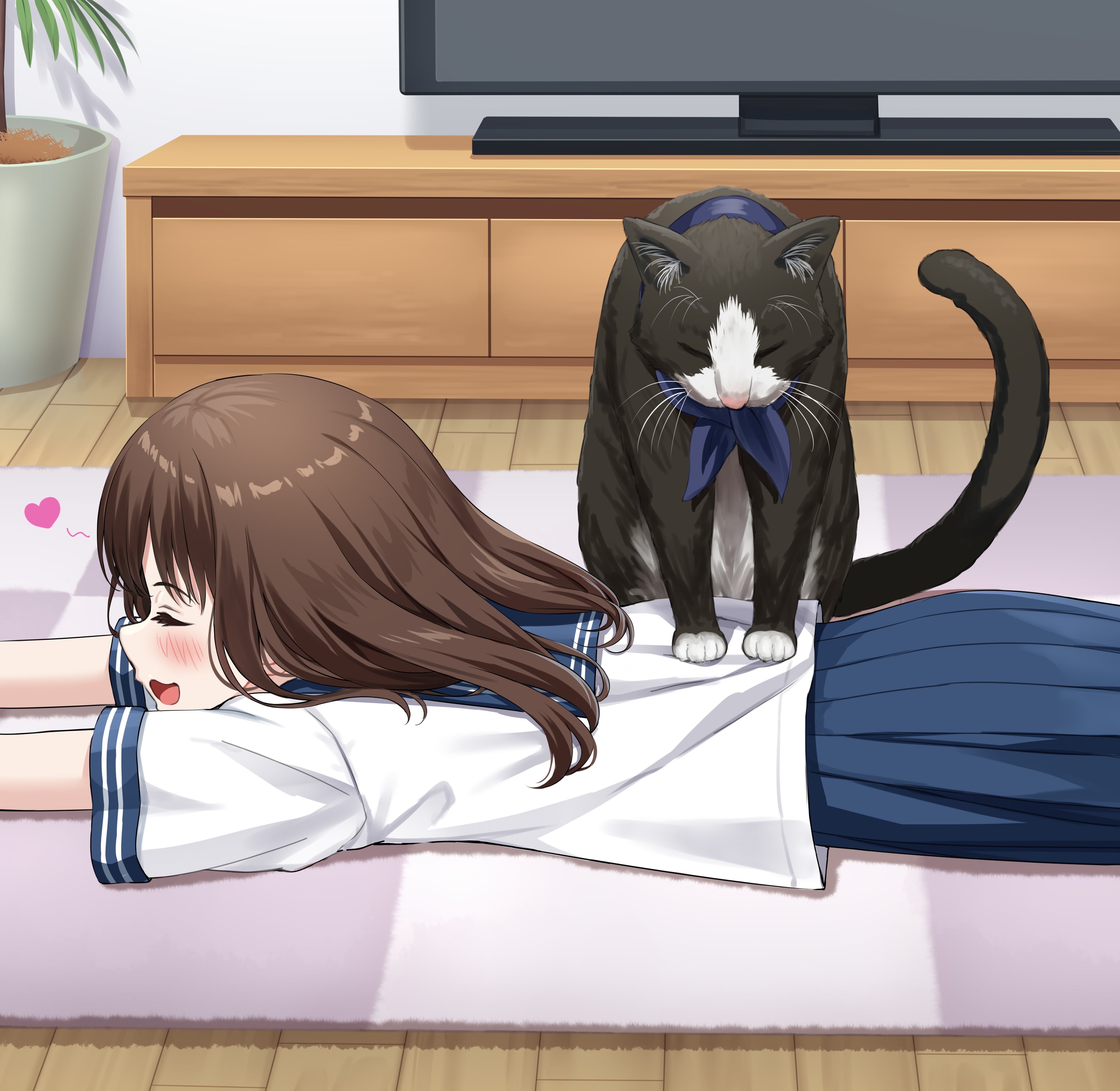 Cat massage [Artist's Original] - MAG.MOE