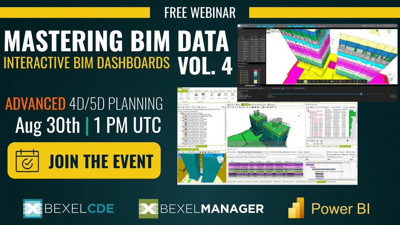 Mastering BIM Data Vol 4: Advanced 4D/5D Planning + BIM Dashboards ...