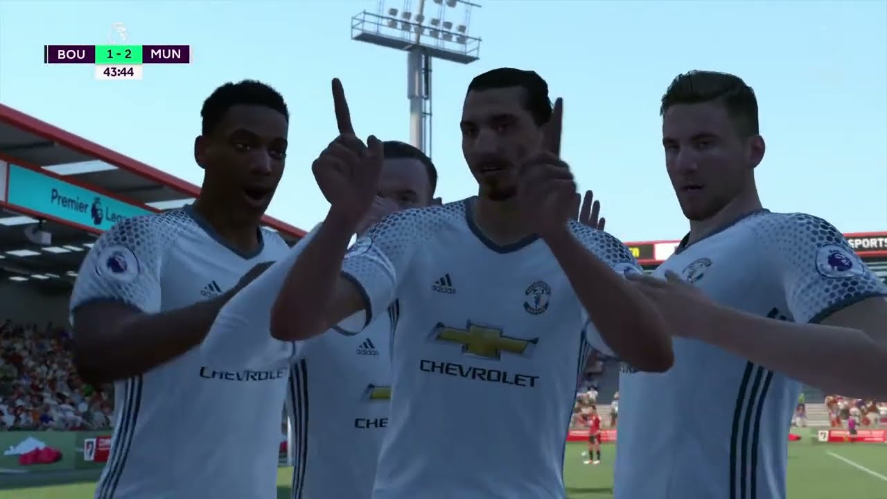 Can Manchester United win the Premier League FIFA 17 ps4 gameplay no ...