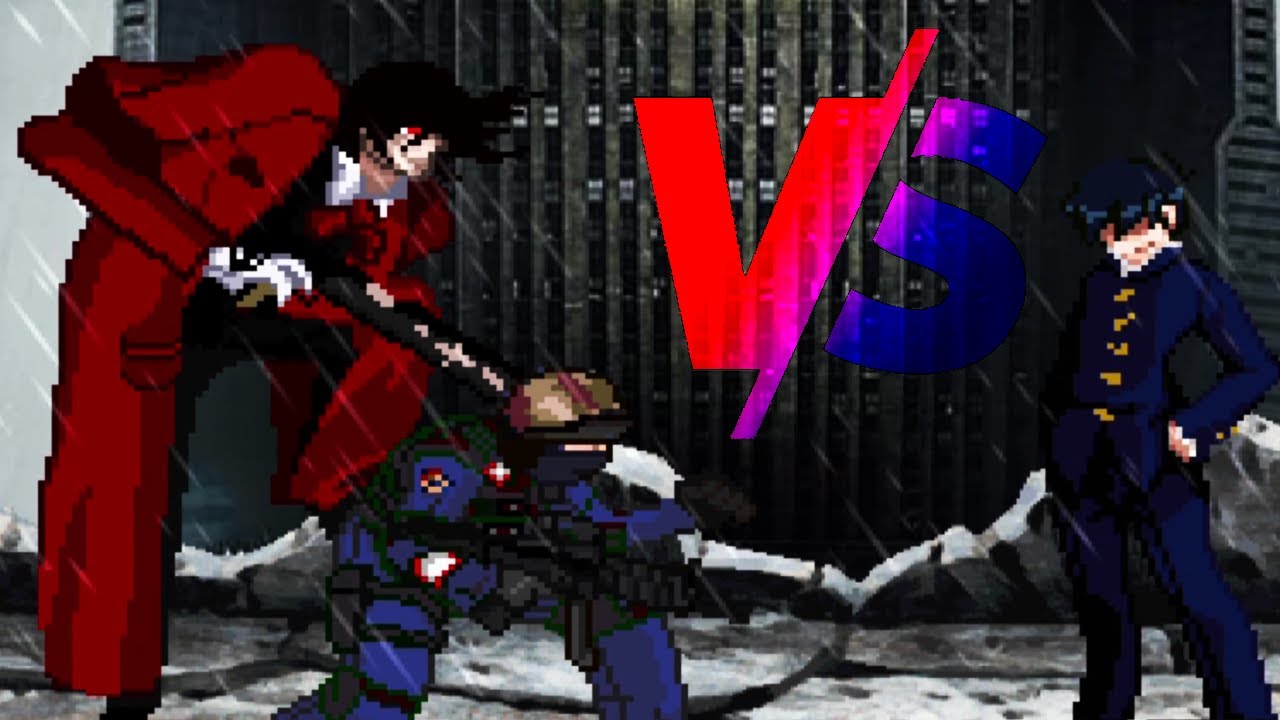 Alucard VS Kumagawa Misogi Mugen Hellsing VS Medaka Box - MAG.MOE