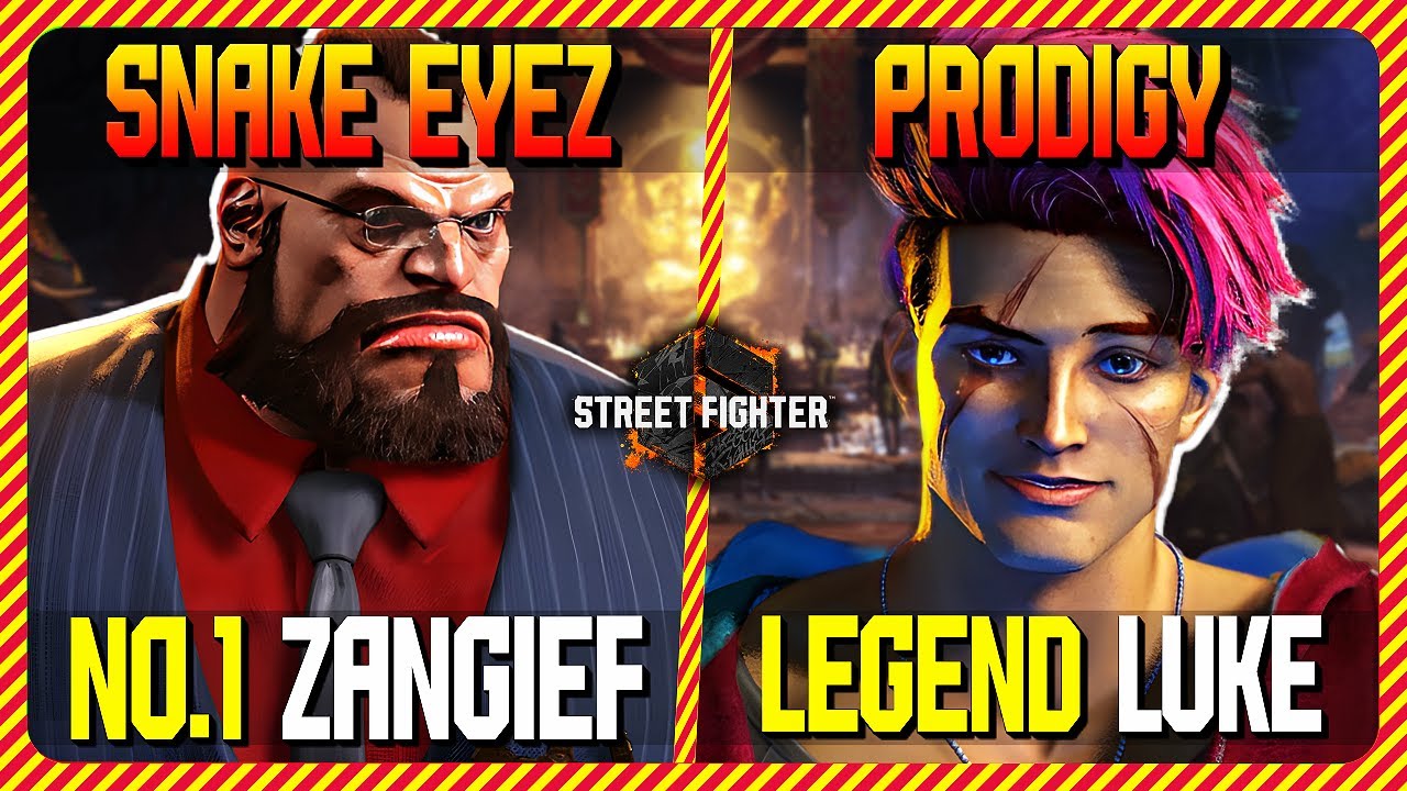 SF6 ⚡ Snake Eyez (#1 ZANGIED) vs Prodigy (#1 LUKE) ⚡ ストリートファイター6 Rank Match ⚡ - MAG.MOE