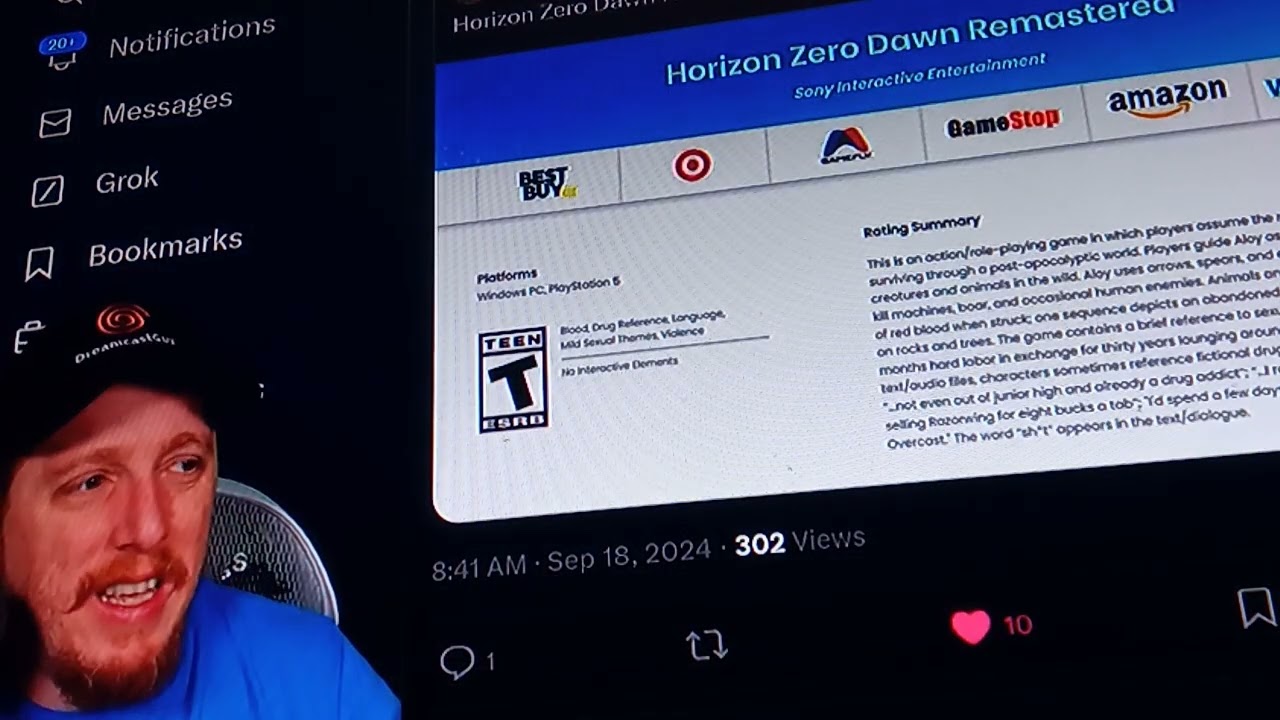 Dreamcast Guy PlayStation Fanboys SHOCKED Horizon Zero Dawn Remastered ...