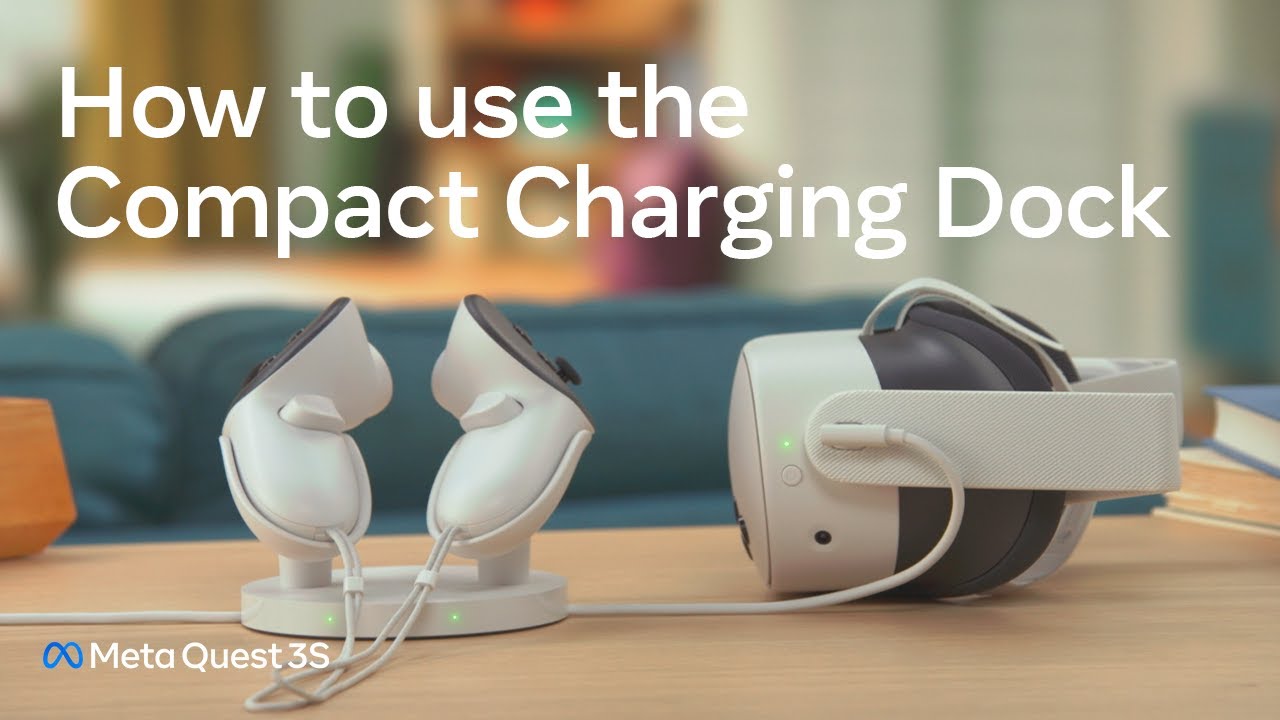 How to use the Compact Charging Dock | Meta Quest 3 + Meta Quest 3S ...