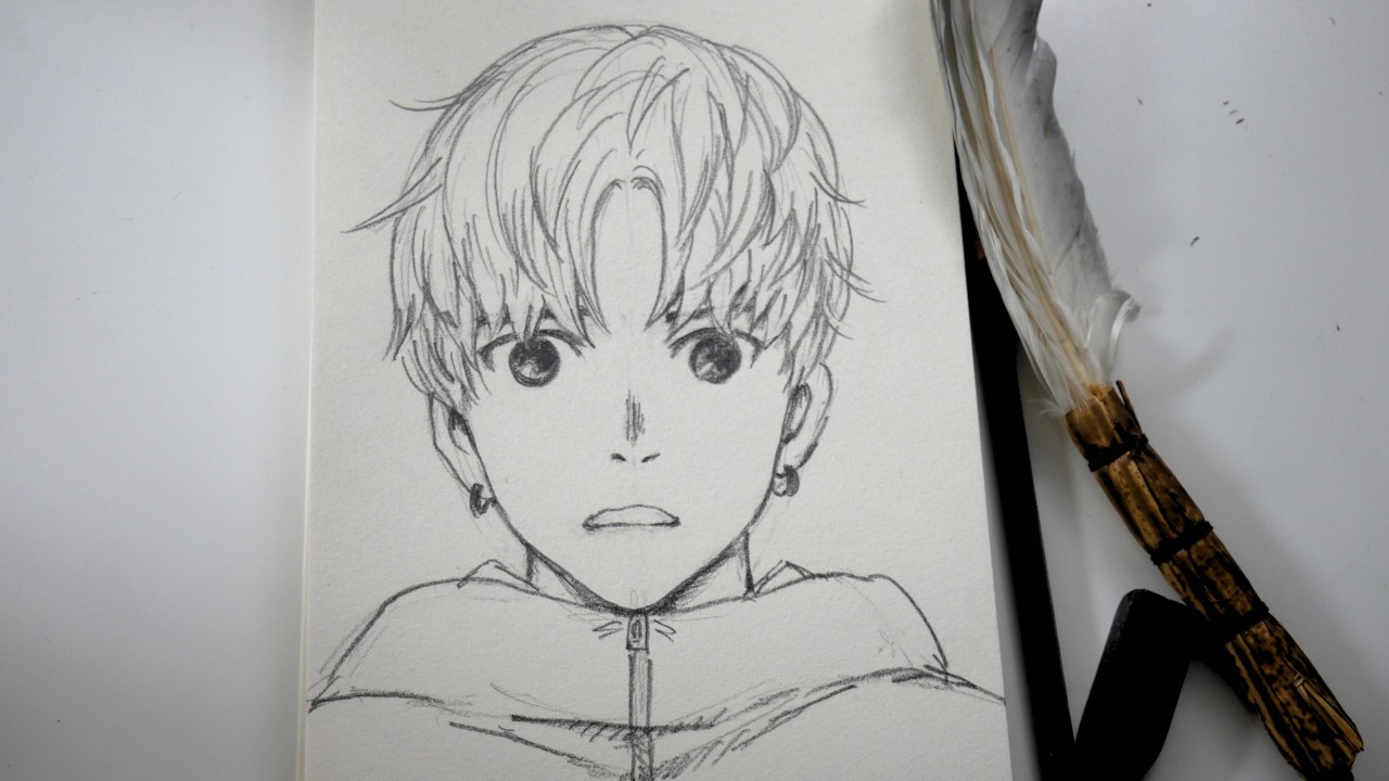 Easy Drawing😀Pretty Boy Jiji [ASMR] - MAG.MOE
