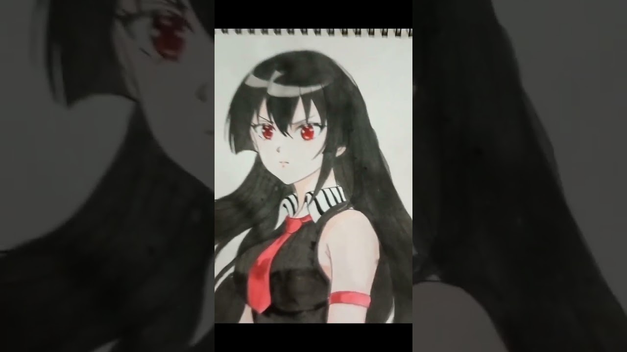 Drawing Akame ( Akame Ga Kill )#anime#art#shorts#draw#girl - MAG.MOE