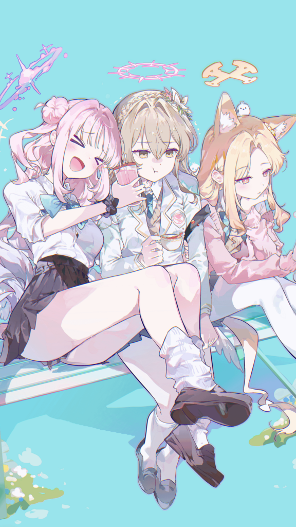 Trio [Blue Archive] (1440x2560) - MAG.MOE