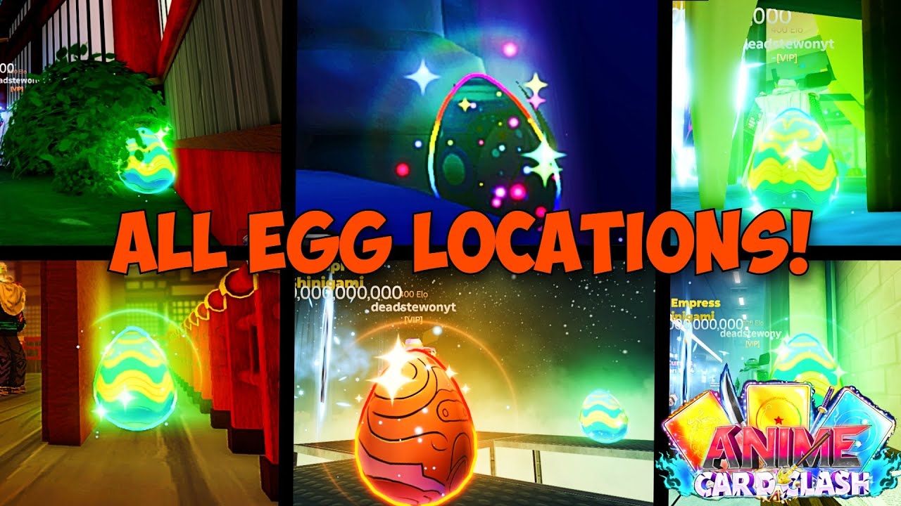 All Egg Event Locations In Anime Card Clash! Roblox - MAG.MOE