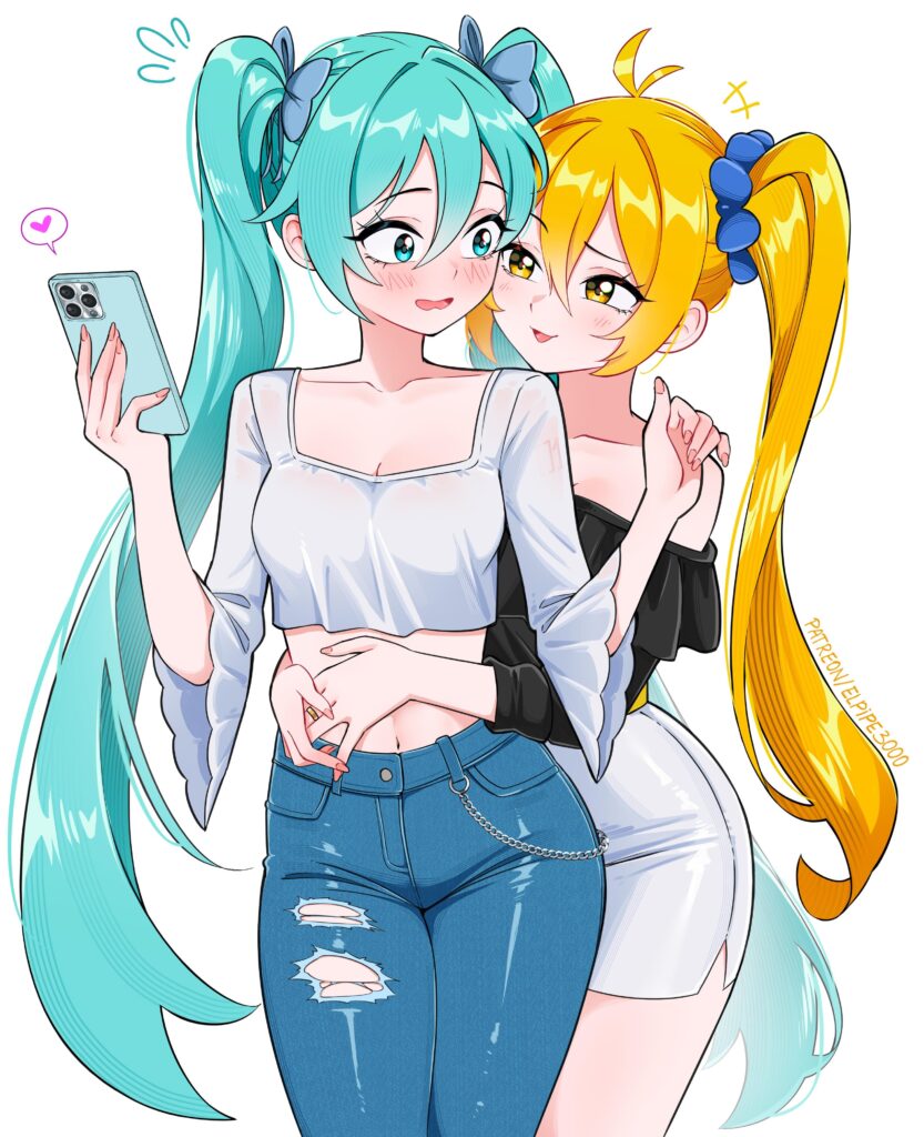 Miku & Neru [Vocaloid] - MAG.MOE