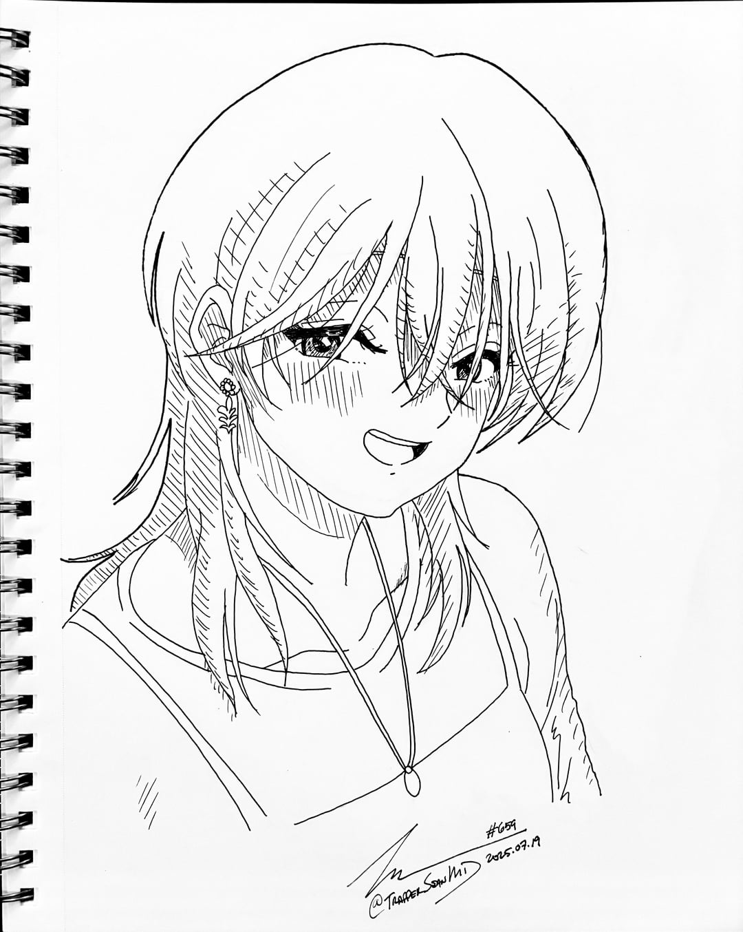 Ren from With You and the Rain, Lineart by me - MAG.MOE