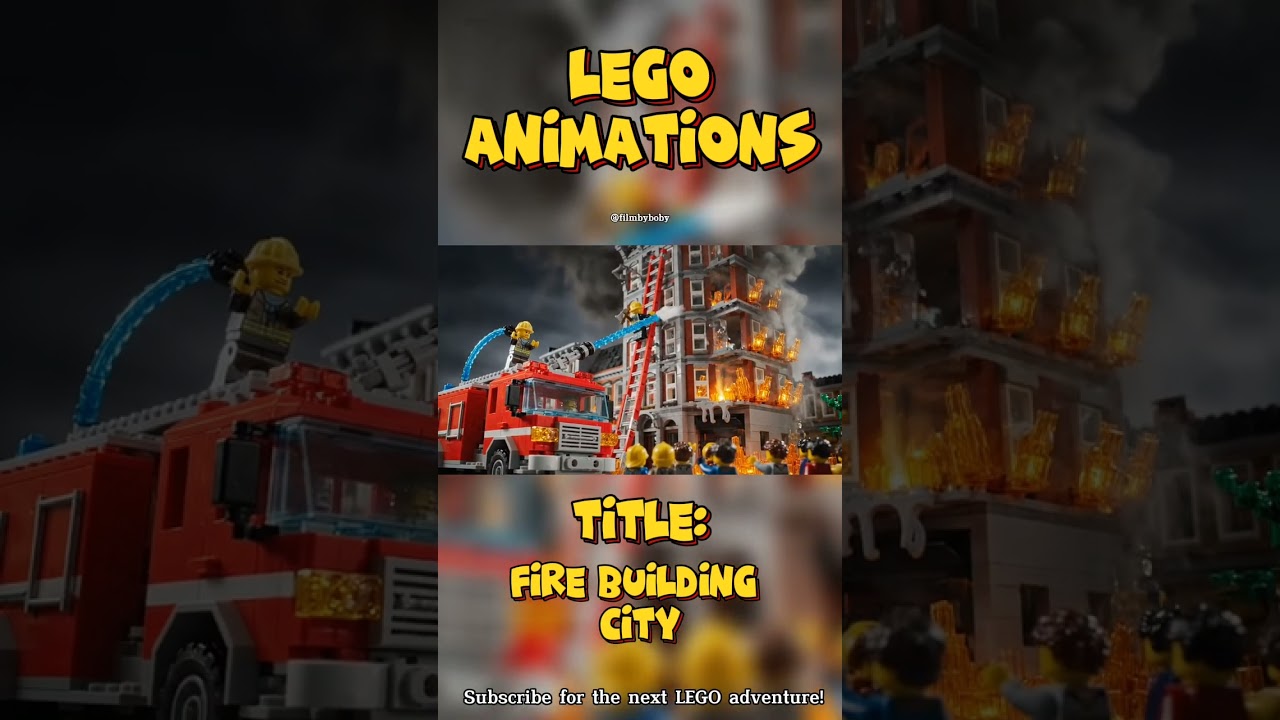 Fire building city #lego #shorts #animation - MAG.MOE