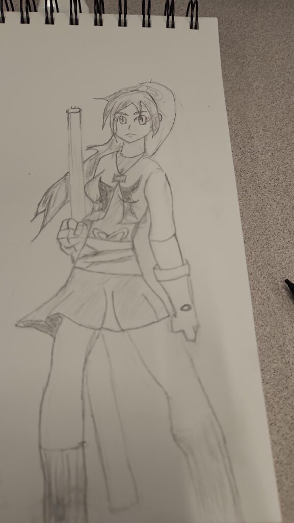 Generic anime girl sketch - MAG.MOE