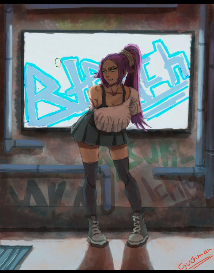 Yoruichi Shihouin drawing i recently made 🏾😏 - MAG.MOE