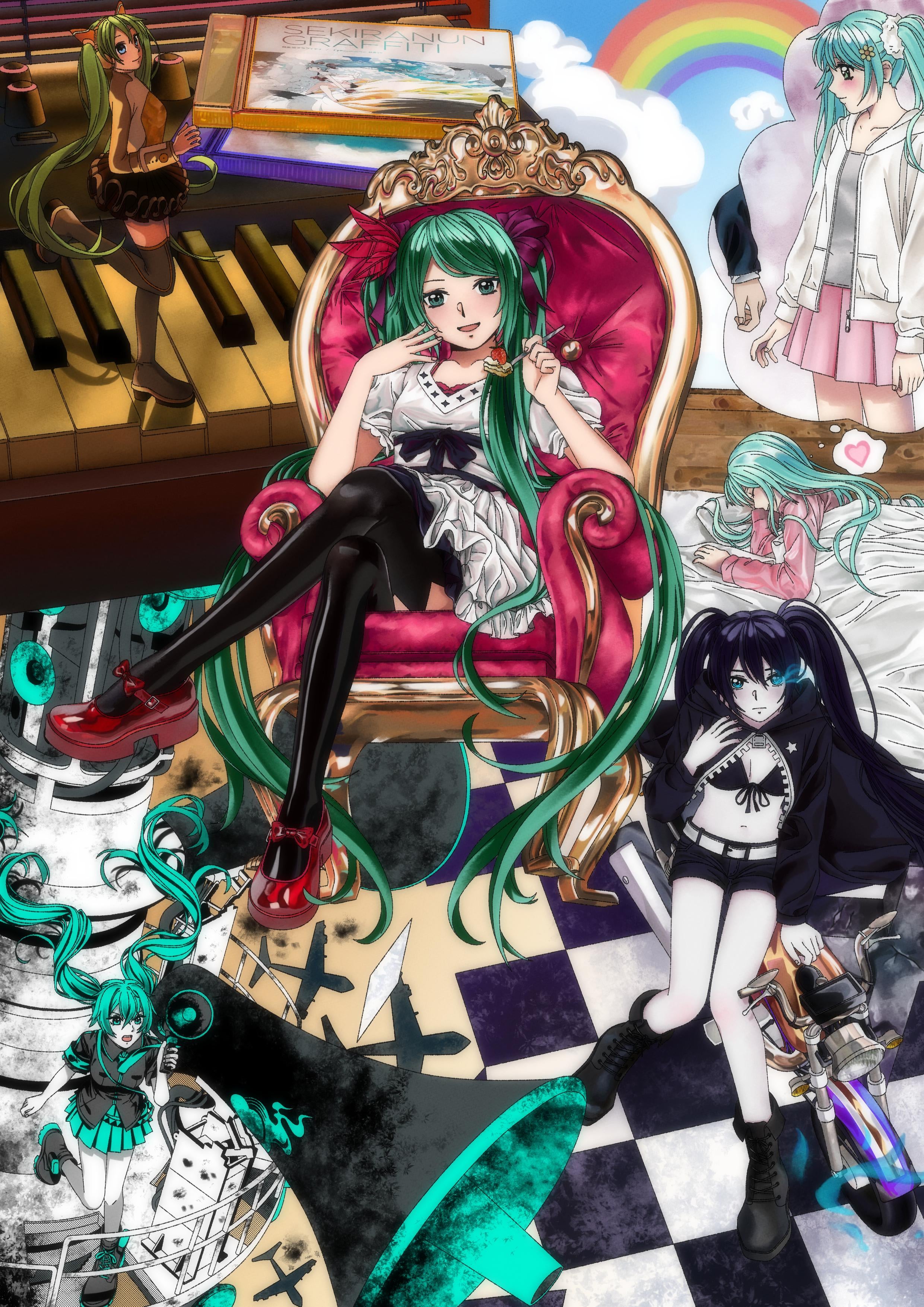 I wanted to share this piece I did for the BackStage Vocaloid Zine! I ...