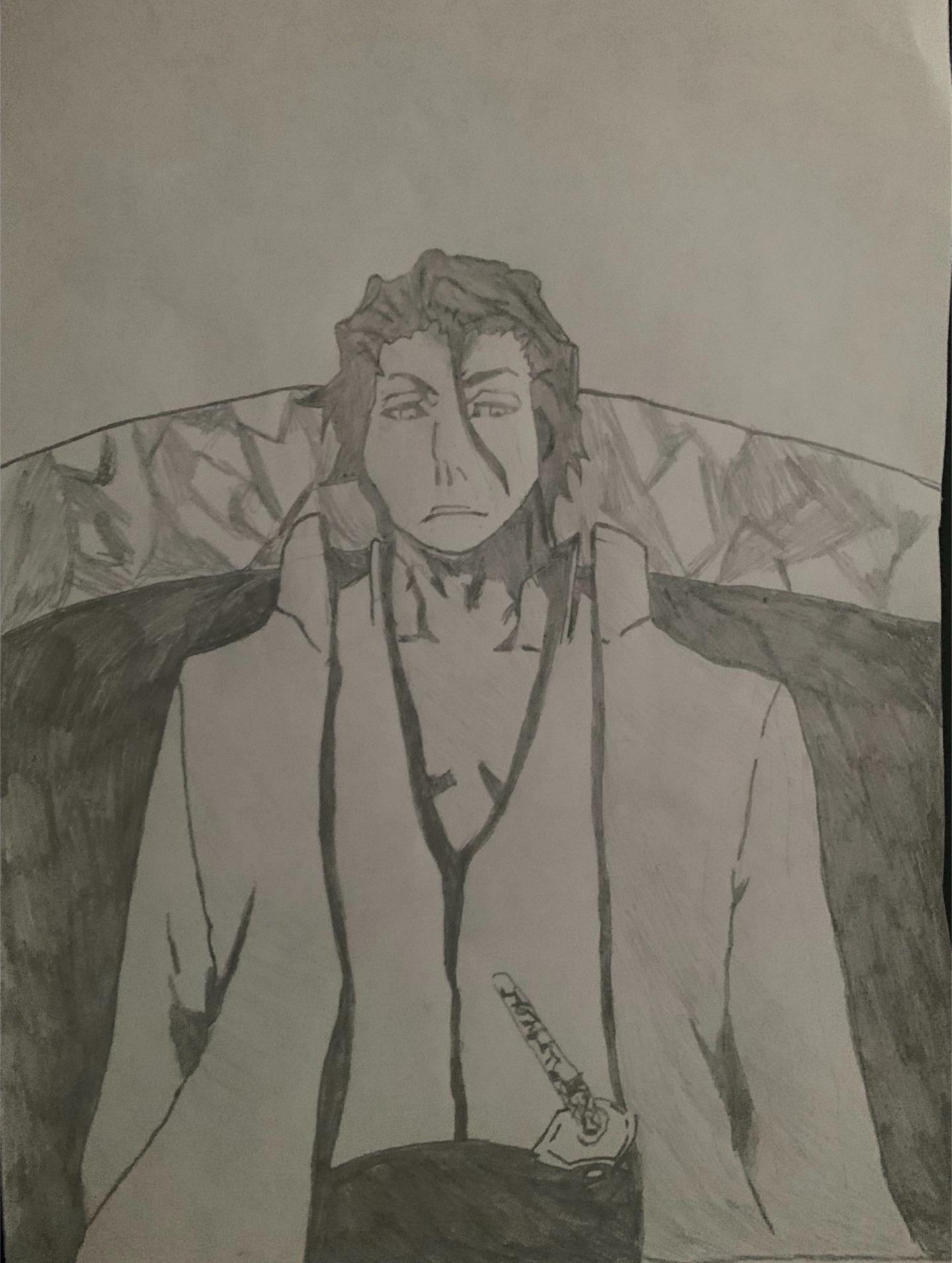 DRAWING OF AIDEN FROM BLEACH:D - MAG.MOE